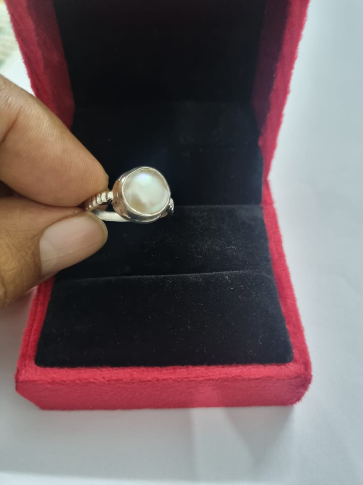 Mukta Stone Ring – Vedic Crystals