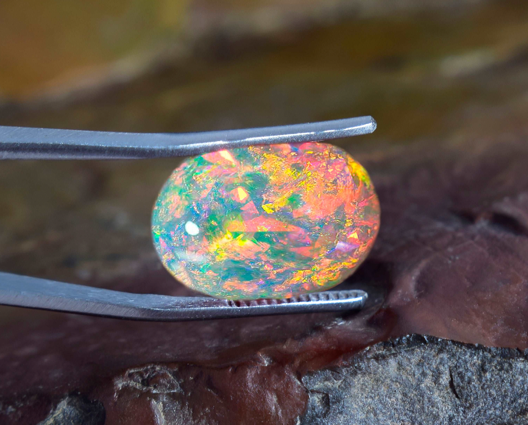 Fire Opal Gemstone Fire Opal 6.82 Ct. Gem Mines