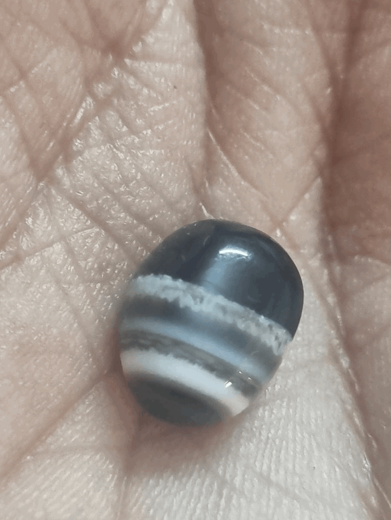 Sulemani Hakik stone | 10 ratti | Black Agate stone | With Certificate ...