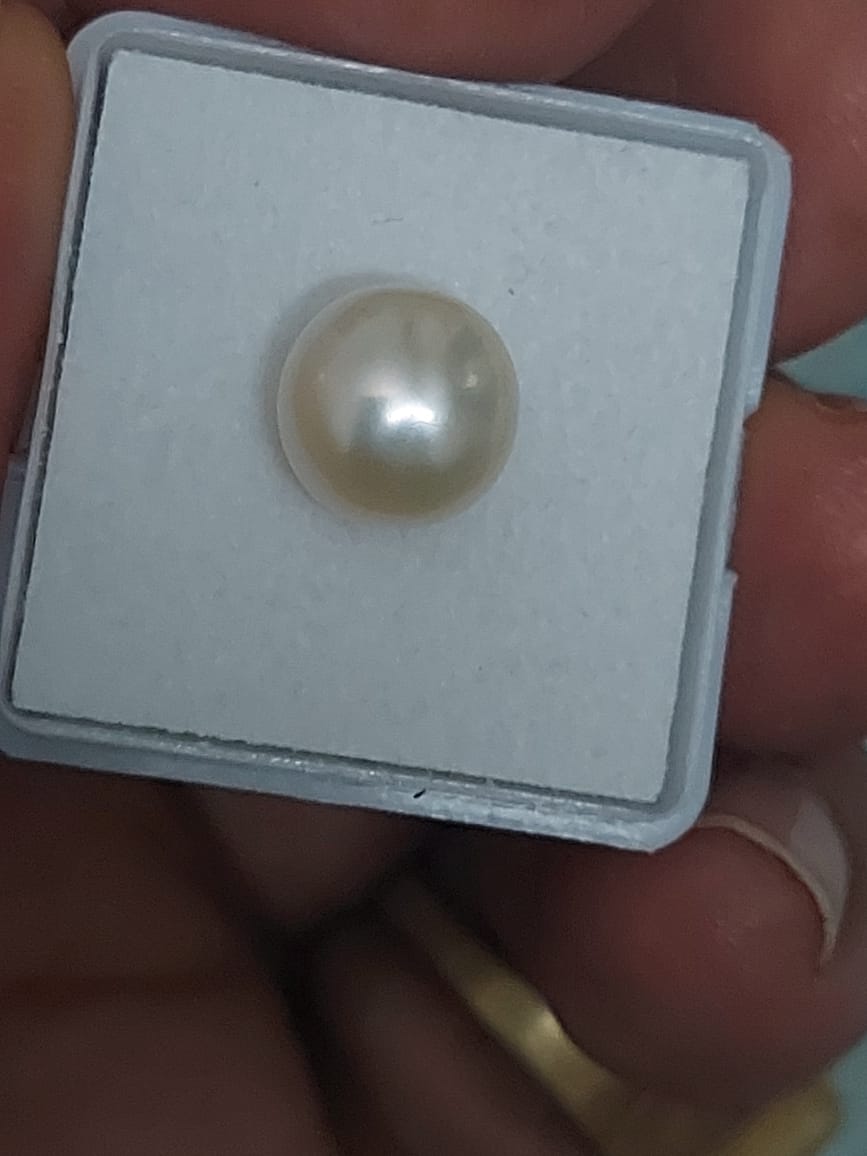 Pearl Stone | 5.25 ratti | Moti stone | Freshwater | Mukta stone | Wit – Vedic Crystals