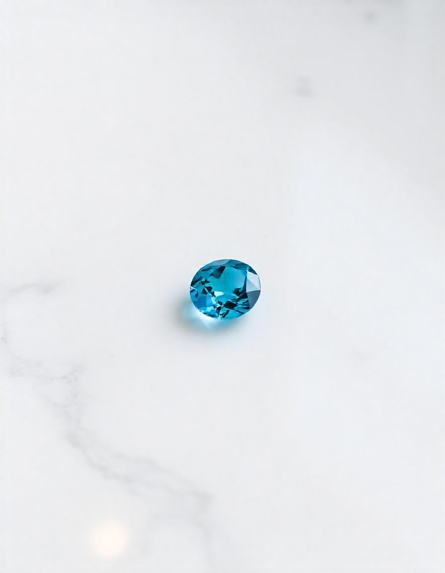 5 Carat Blue Zircon stone – Vedic Crystals