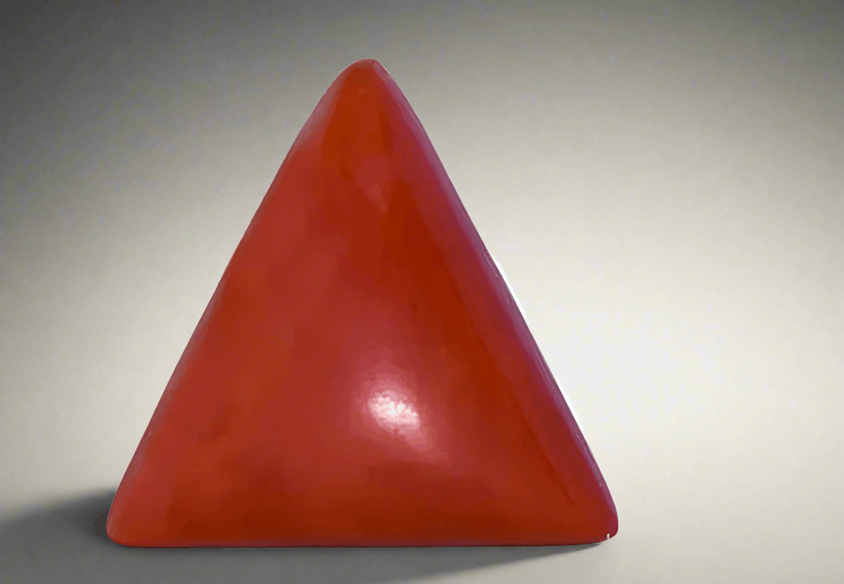 Red Coral | Moonga stone | Italian | Triangle | 5 Carat | With Certifi ...