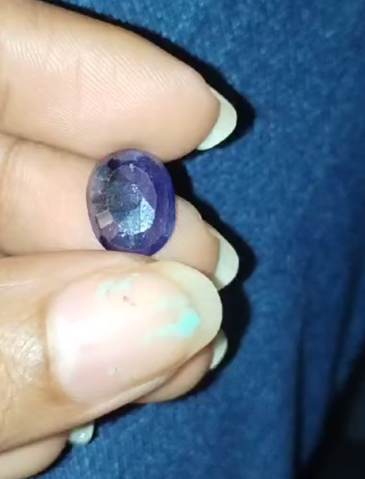 Blue Sapphire stone | Neelam stone | 6 ratti | Bangkok | With Certific ...