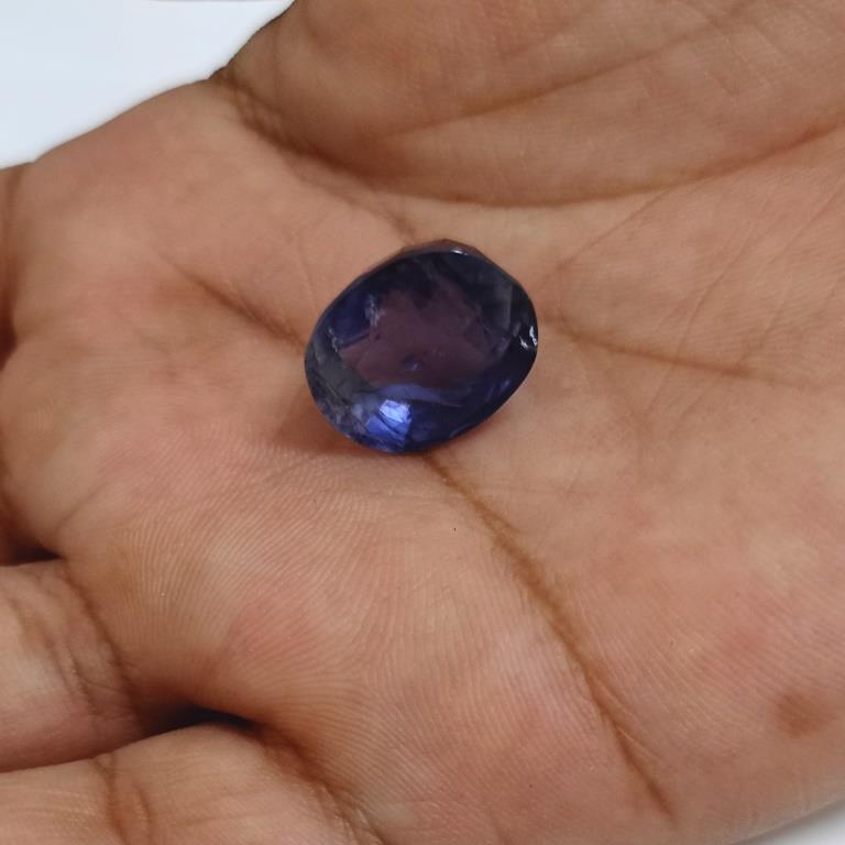 Iolite Stone | Neeli stone | 7 Carat | With Certificate – Vedic Crystals