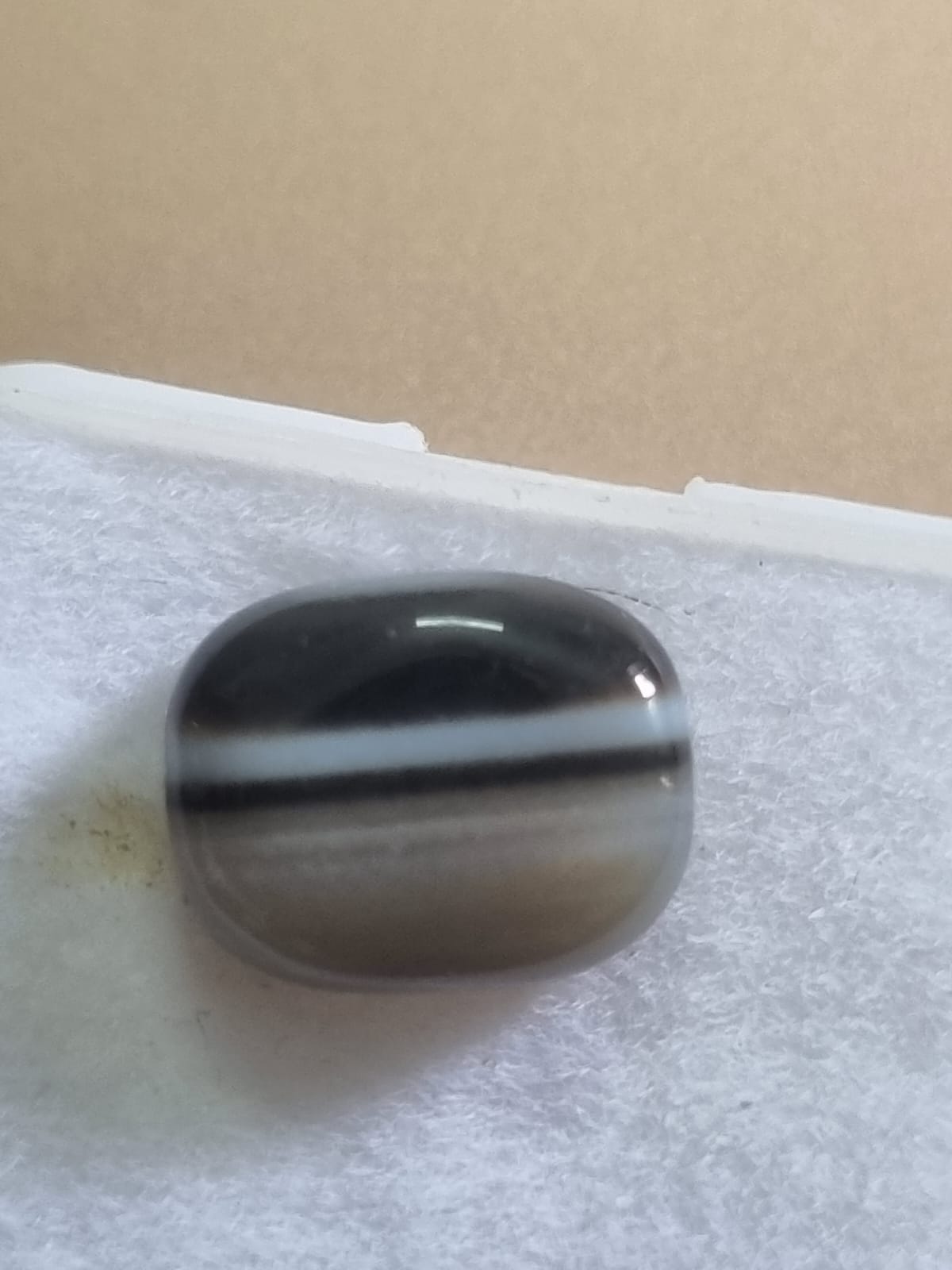 Sulemani Hakik stone | 7 ratti | Black Agate stone | With Certificate ...