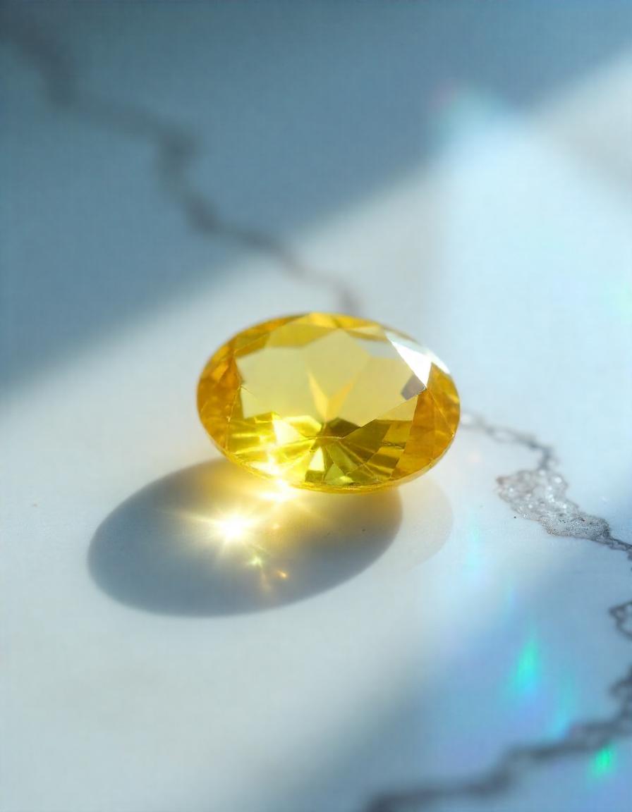 Lemon Quartz Stone | 9.5 Carat | With Certificate – Vedic Crystals