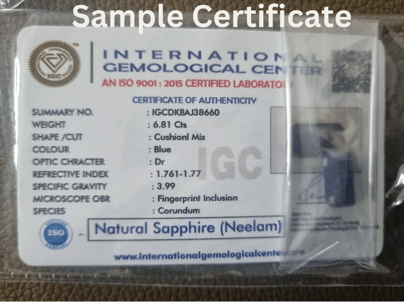 Blue Sapphire stone | Neelam stone – Vedic Crystals