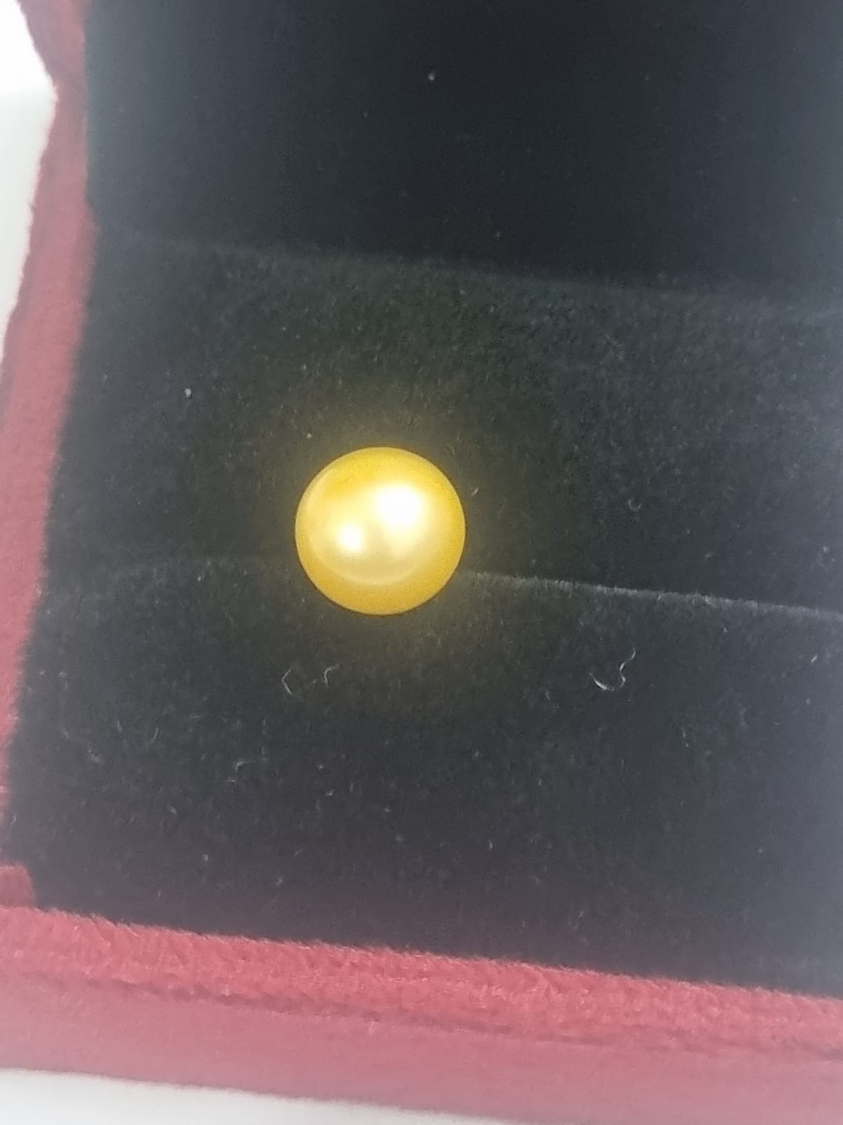 Golden pearl | Golden Moti | South Sea Pearl | 3 carat | With Certific ...