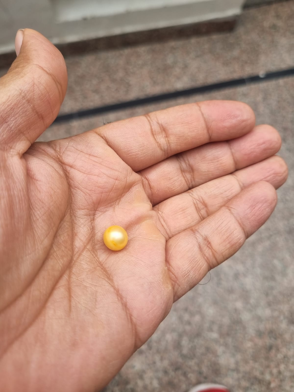 Golden pearl | Golden Moti | South Sea Pearl | 7 Ratti | With Certific ...