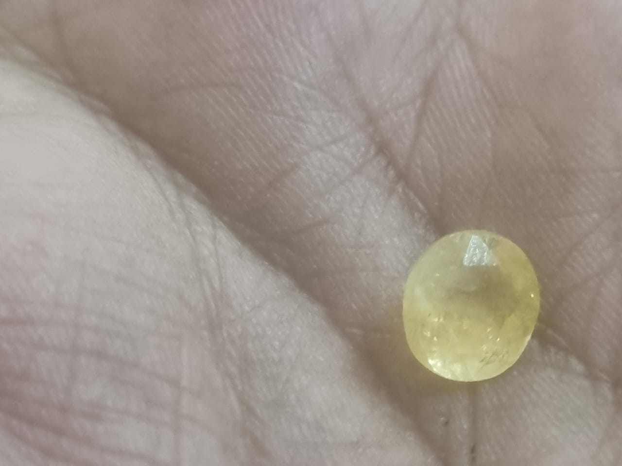 Pukhraj Stone | Yellow Sapphire | Bangkok | 8.25 Ratti | With Certific ...
