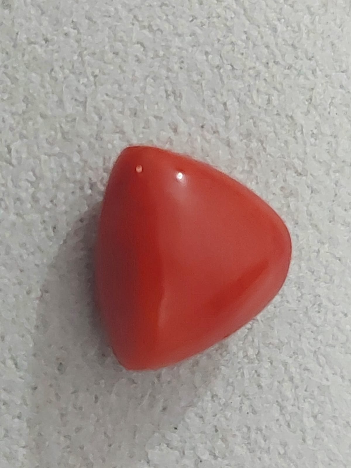 Red Coral Stone | Moonga Stone | Pola | Italian | Triangle | 10 ratti ...