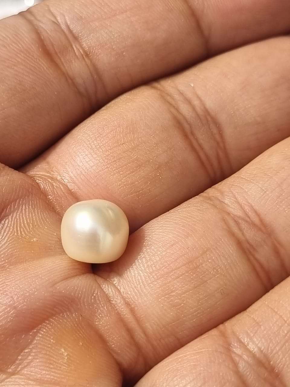 South Sea Pearl Stone | Moti | 3.25 Ratti | 100% Natural | with Lab Ce – Vedic Crystals