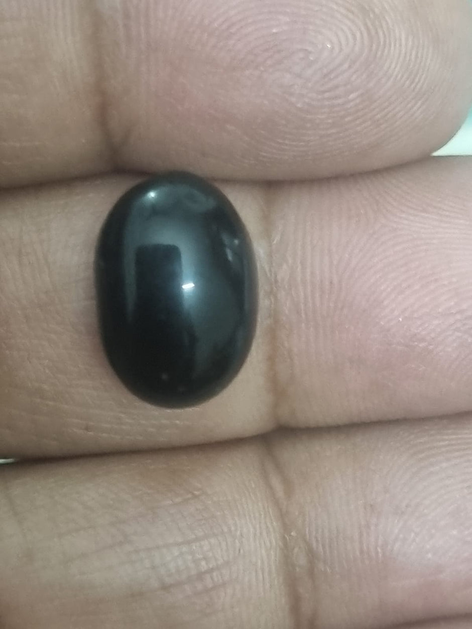 Sulemani Hakik stone | 12 ratti | Black Agate stone | With Lab Certificate