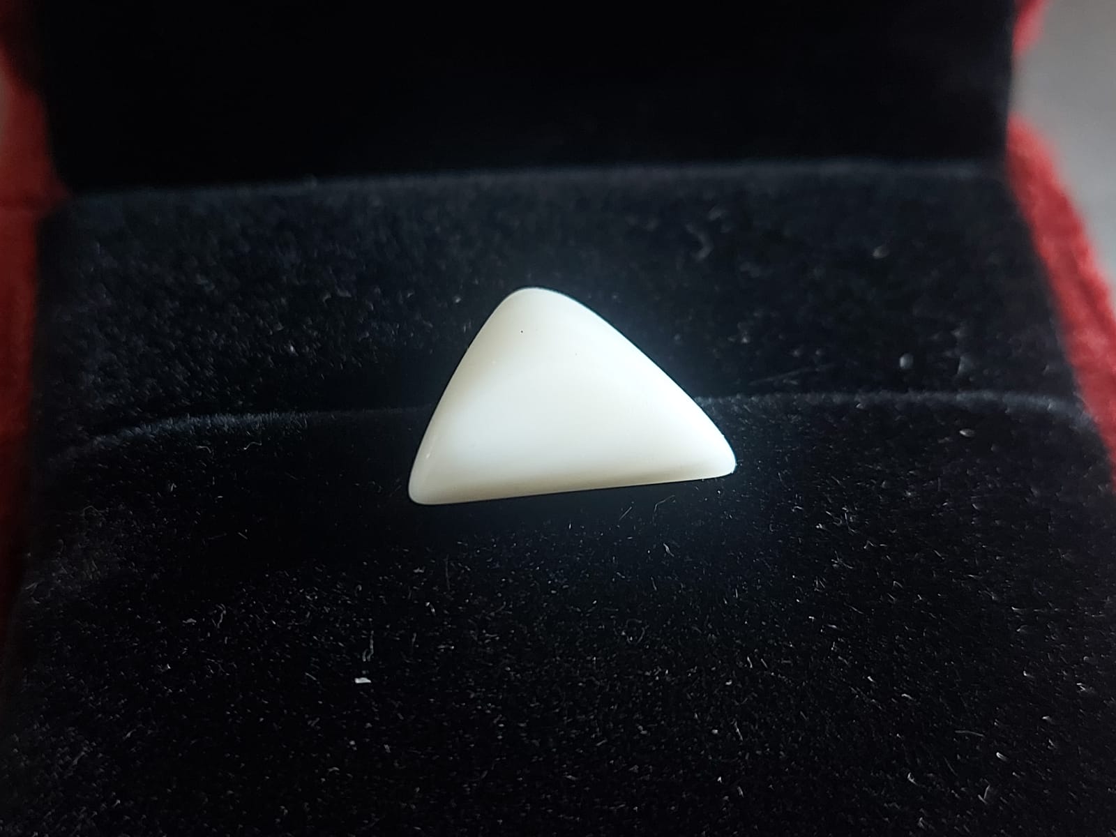 White Coral Stone | Safed Mooonga | Triangle | 4 carat | With Certific ...