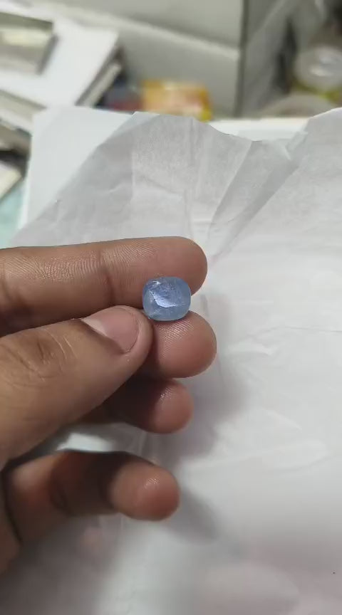 Blue Sapphire | Neelam stone | Ceylon (Sri lanka) | 7 carat | With Cer ...
