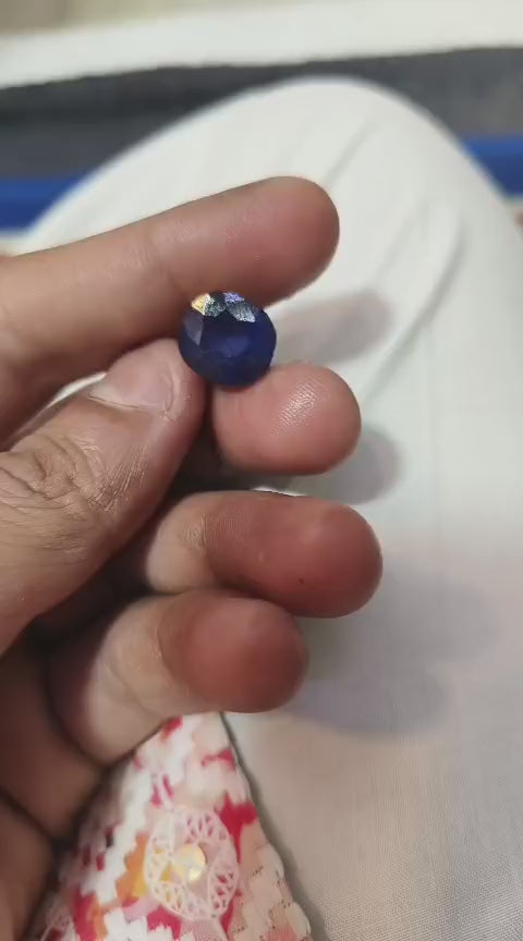 Iolite Stone | Neeli Stone | 10 ratti | With Certificate – Vedic Crystals