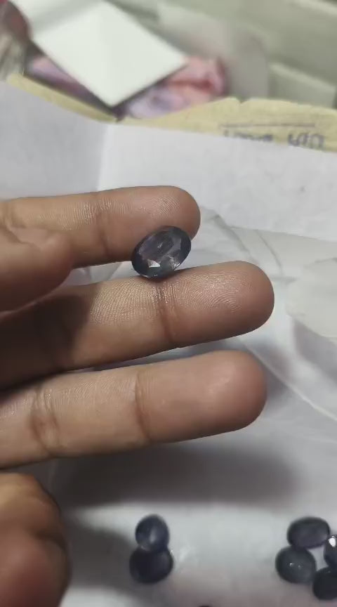 Iolite Stone | Neeli Stone | 9 ratti | With Certificate – Vedic Crystals